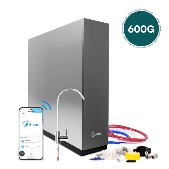 Stacja filtracji Midea Smart 600 GPD WiFi R05 odwrócona osmoza "direct ...